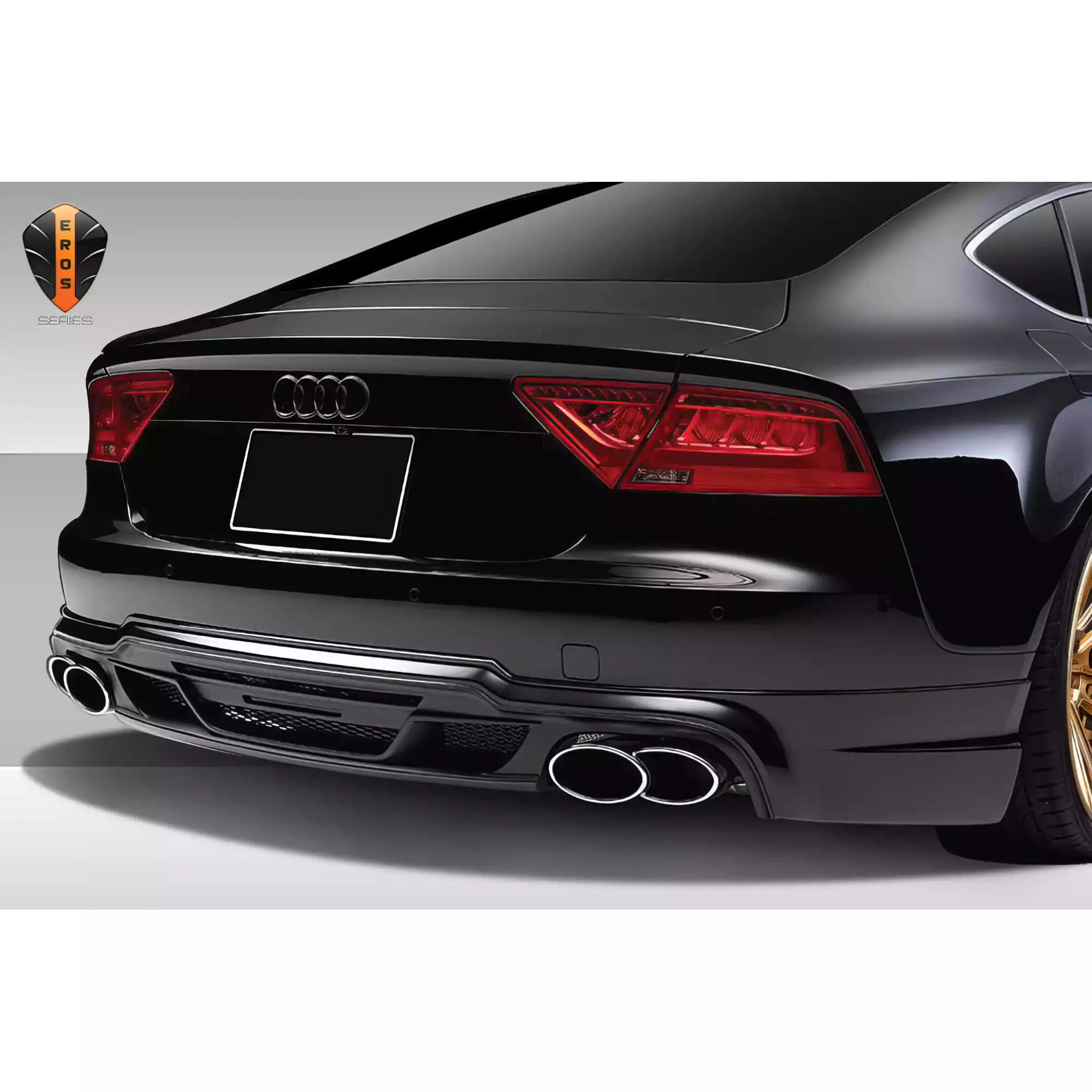 2012-2015 Audi A7 C7 Eros Version 1 Rear Lip Under Air Dam Spoiler - 1 ...