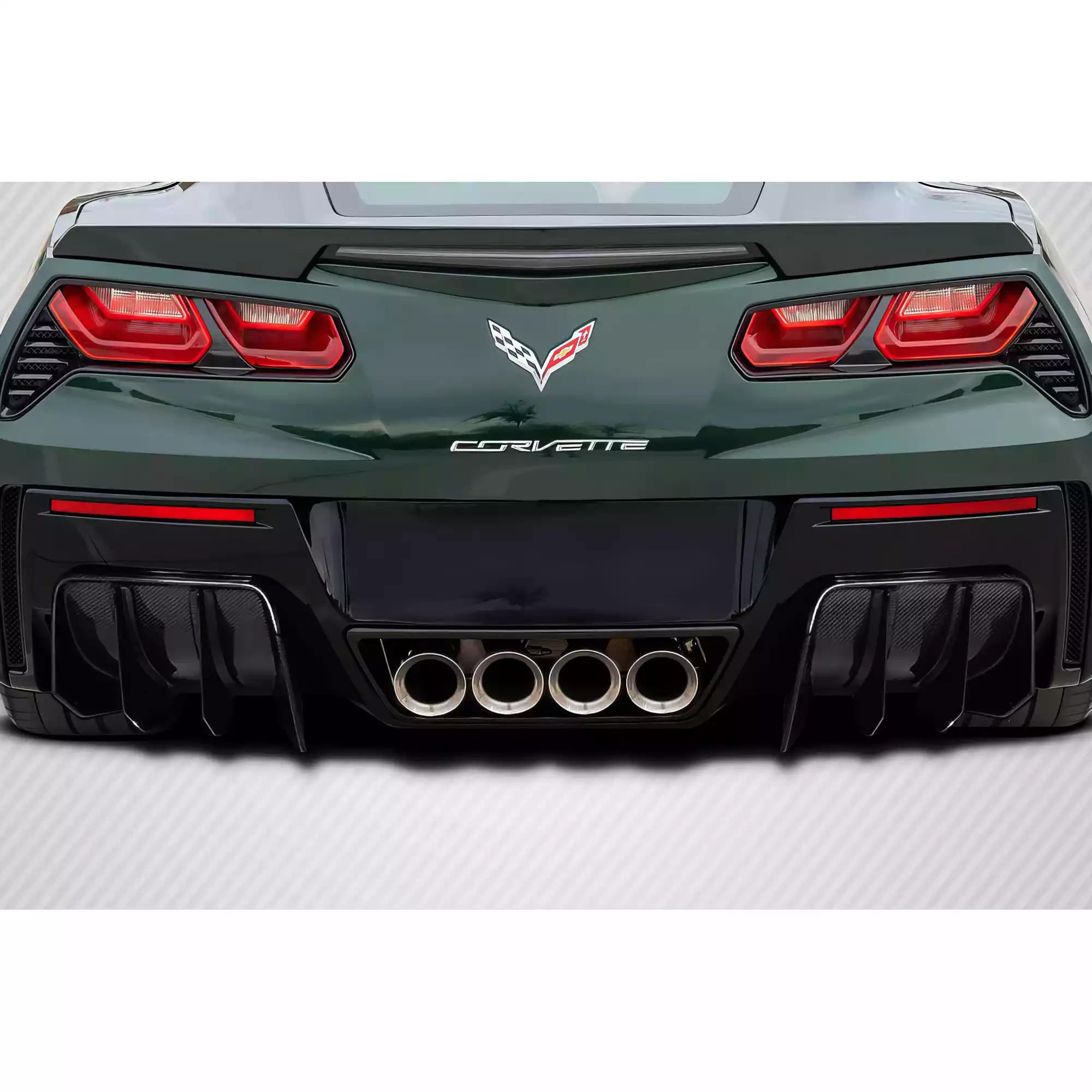 2014-2019 Chevrolet Corvette C7 Carbon Creations GTR Rear Diffuser - 2 ...