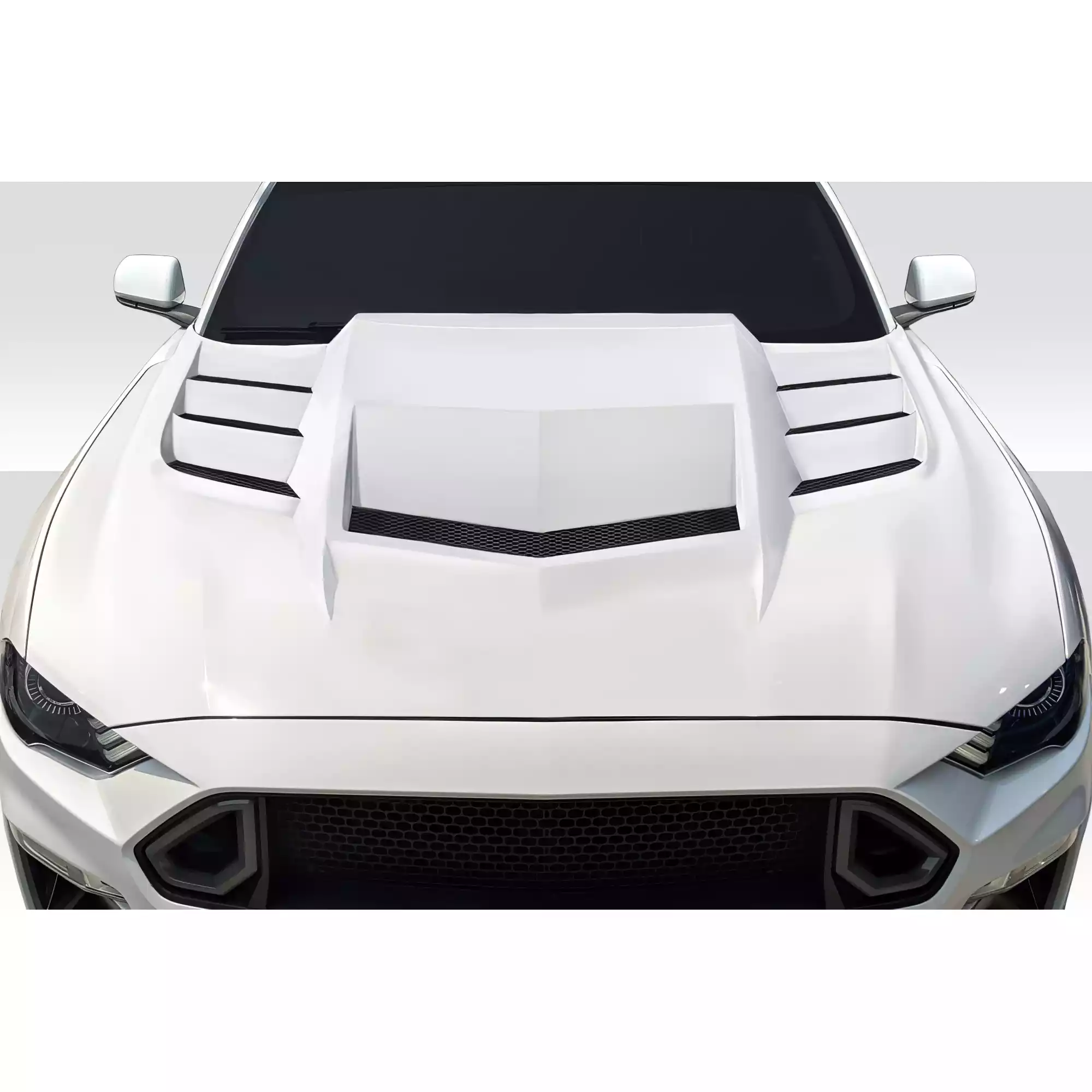 2018-2023 Ford Mustang Duraflex Interceptor Hood - 1 Piece